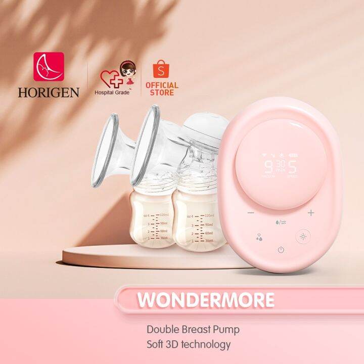 Horigen Wondermore new 3D silicone electric breast pump handsfree ...