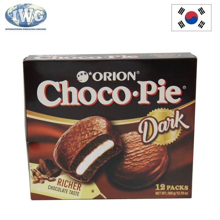 IWG ORION CHOCO Pie Dark 12 Pieces | Lazada PH