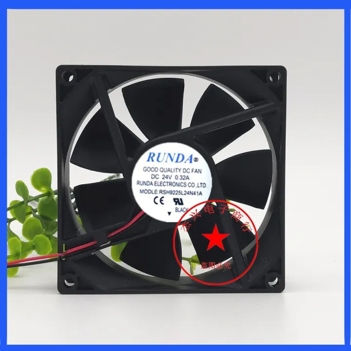 RUNDA RSH9225L24N41A 24V 0.32A 9.2CM 9225 welding machine cooling fan ...