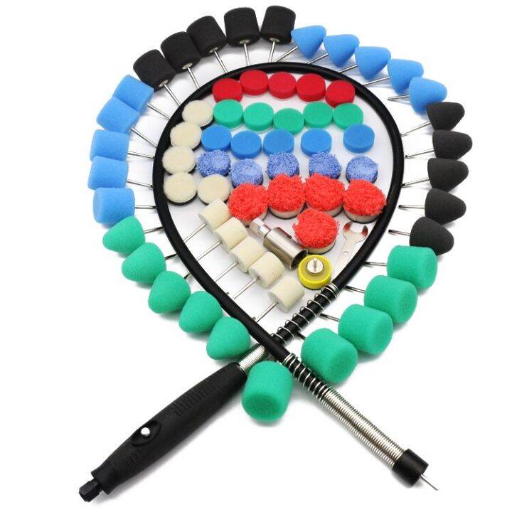 Mini Polishing Machine Car Detailing Drill With Polish Pads Sponge ...