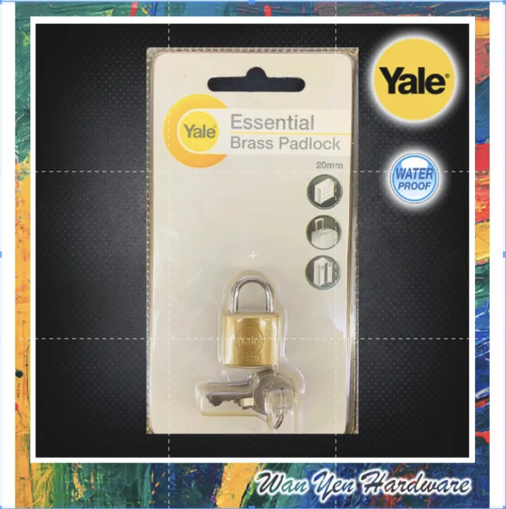 YALE ESSENTIAL PADLOCK YE1/20/111/1(20MM) | Lazada