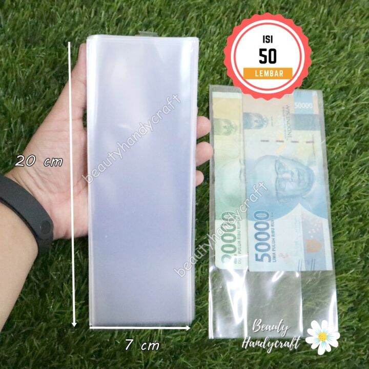 Plastik OPP / plastik uang buket display aksesoris 50-100 lembar | Lazada Indonesia