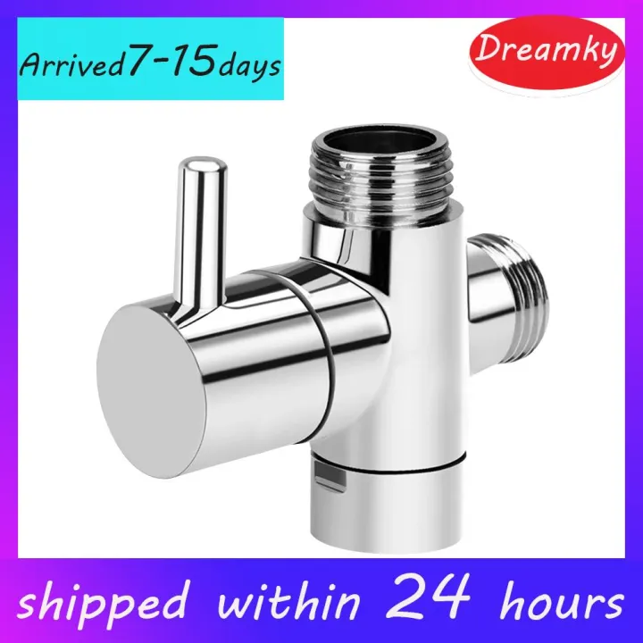 3 Way 1/2 Valve Bathroom Shower Faucet Water Splitter Shower Valve ...
