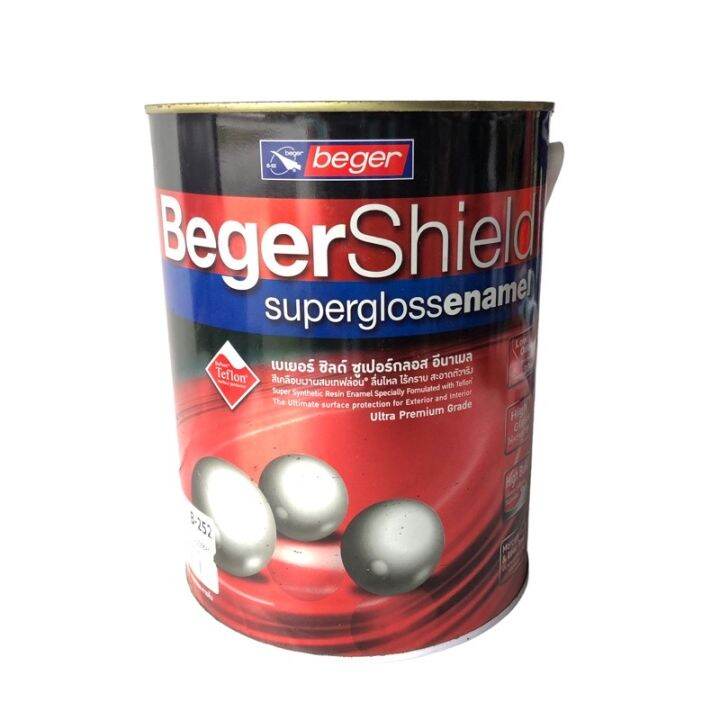 สีเคลือบเงา เบเยอร์ชิลด์ (Beger Shield) ซุปเปอร์กลอส อีนาเมล ขนาดแกลลอน ...