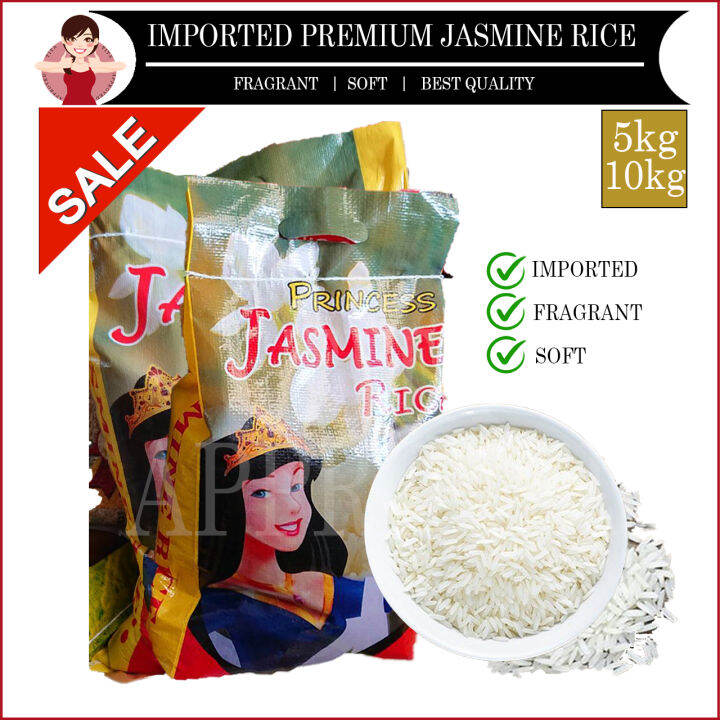 5Kilo or 10Kilo Imported Quality Jasmine White Soft Rice Bigas Tita ...