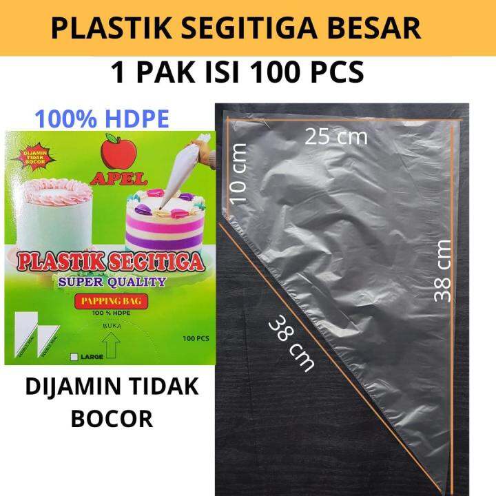 Plastik Segitiga Besar Penghias kue Piping Bag Untuk Menghias ...