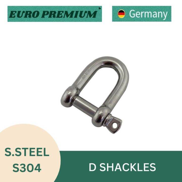 Stainless Steel 304 D Shackles / Forged D Shackle with Screw Pin (4mm ...