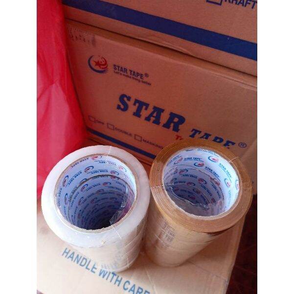 Lakban Plakban Isolasi Star Tape OPP Packing Tape 2 inch 48mm 72 Meter ...