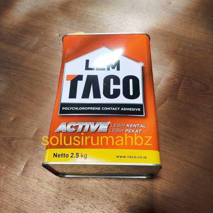 Lem Kuning 2,5 Kg Taco Active MERAH LEBIH KENTAL PEKAT 2.5KG 2.5 KILO ...