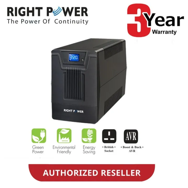Right Power PowerTank Pro 850VA P850T UPS (PTP850T) | Lazada