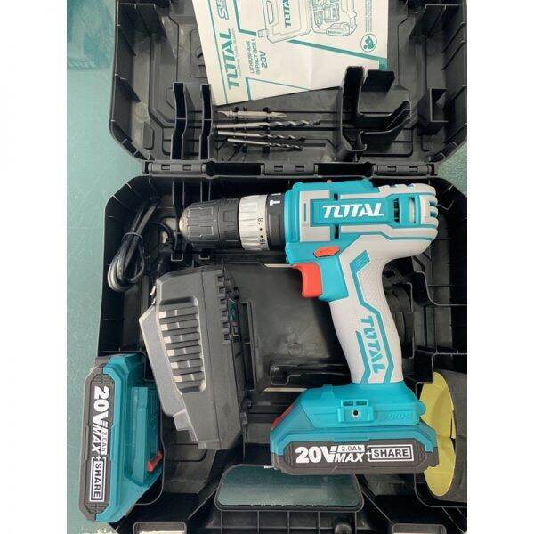 MÁY KHOAN BÚA DÙNG PIN 20V TOTAL TIDLI200215 [MÁY KHOAN BÚA GỒM 2 PIN ...