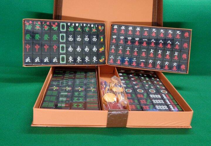 A1 Size All Black Colour Mahjong Set (37mm) | Lazada Singapore