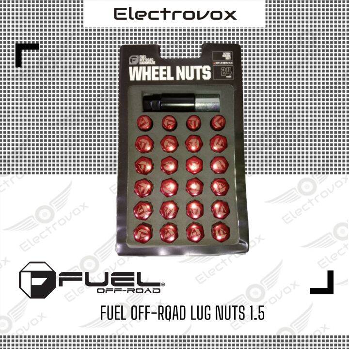 FUEL OFF-ROAD LUG NUTS 1.5 (24pcs with Hex Adaptor) | Lazada PH