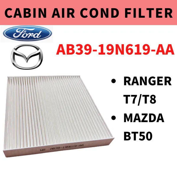FORD RANGER T6 / T7 , MAZDA BT50 CABIN AIRCOND FILTER ( AB39-19N619-AA ...