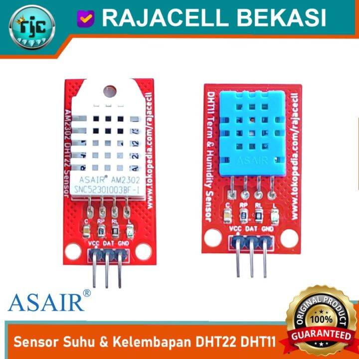 Module DHT11 DHT22 Original ASAIR Sensor Suhu dan Kelembapan Udara ...