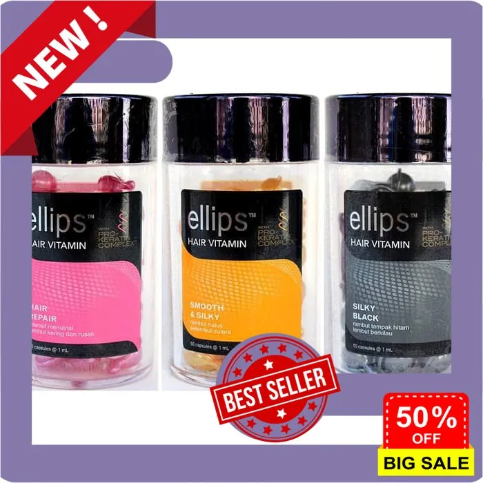 ของใช้ส่วนตัว ดูแลตัวเอง Ellips Hair Vitamin Pro Keratin Contains 50 ...