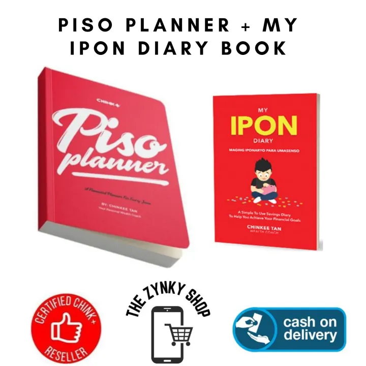 Set of 2 Books | PISO Planner 2022-2023-2024 plus My Ipon Diary by Chinkee Tan | Wih Author ...