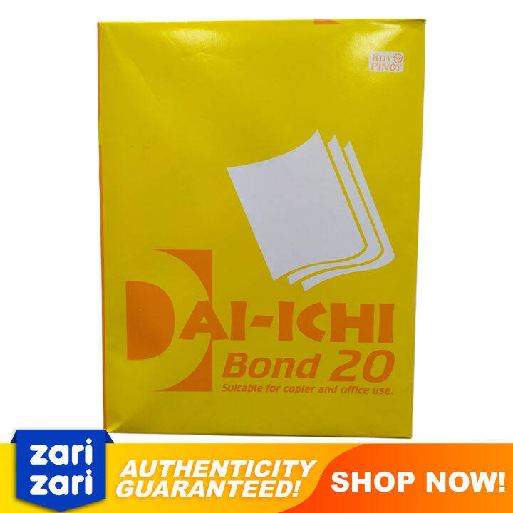 Dai-ichi Short / Long / A4 Bond Paper Substance 20 70 GSM 500pcs | Lazada PH