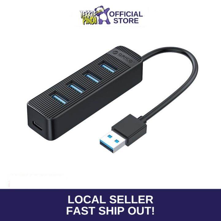 Orico 4 Port Hub With Usb C Power Supply Interface Usb 3 0 Black Twu3