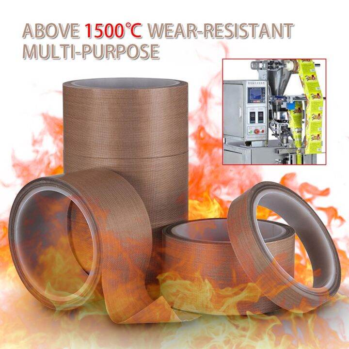 10M Heat Resistant Tape Glass Fiber Yarn And Teflon Heat Insulation ...