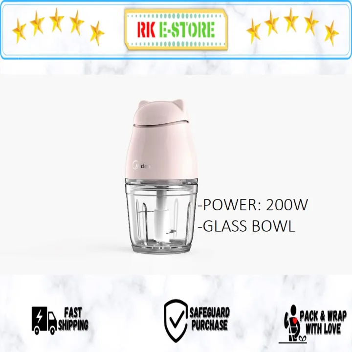 Midea Food Processor MBC-06PK / Chopper / Mini Chopper MBC06PK (Glass ...