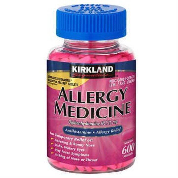 Kirkland Signature Allergy Medicine 25 mg. 600 Minitabs | Lazada PH