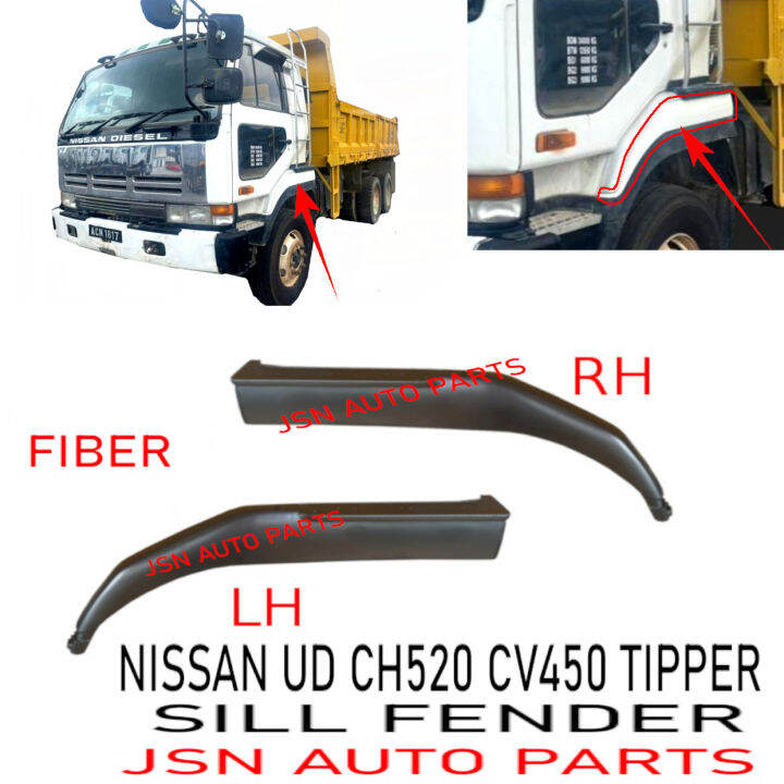 J127S01 SILL FENDER NISSAN UD CH520 CV450 TIPPER LORRY TRUCK AKSESORI ...