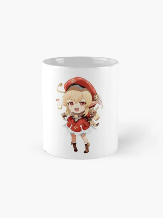 Klee Genshin Impact Cup Fanart Mihoyo Game Merchandise Printed Gift Mug ...