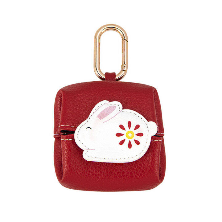 A7E2ลิปสติกกระเป๋าเก็บของ Dompet Koin แขวนสำหรับเดินทางพวงกุญแจหนัง ...