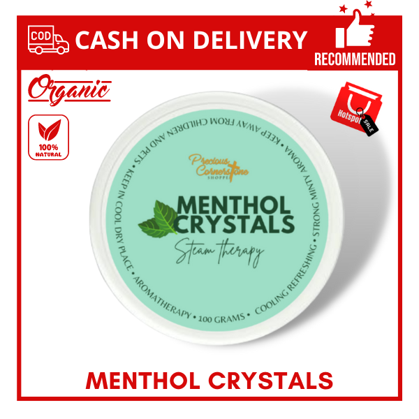 PURE & NATURAL Menthol Crystals Steam Therapy / Inhalation SUOB Cooling ...