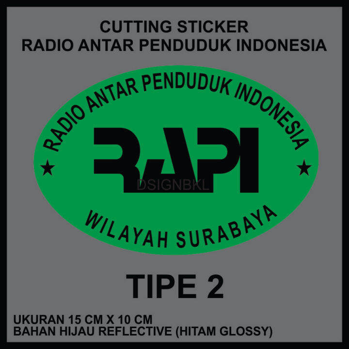 CUTTING STICKER LOGO RAPI + WILAYAH | Lazada Indonesia