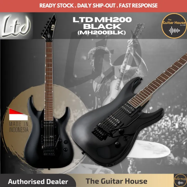 ESP LTD MH-200 BLK Electric Guitar Black (MH200 BLK) (MH-200 BLK) | Lazada
