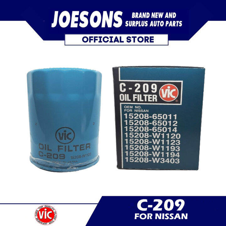 C-209 OIL FILTER FOR NISSAN URVAN/ NV350/ VANETTE/ FRONTIER (VIC) | Lazada PH