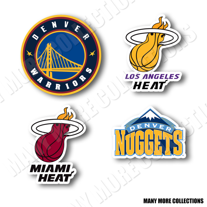 NBA Logo Sticker Waterproof Vinyl Sticker | Denver Warriors, Los ...