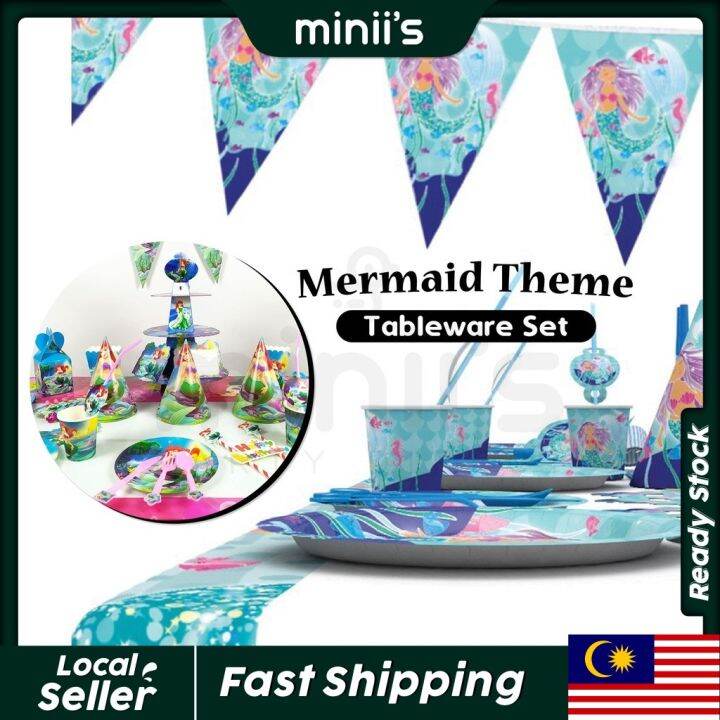 Disney Princess Ariel Birthday Party Bundle Pack Birthday in a Box ...