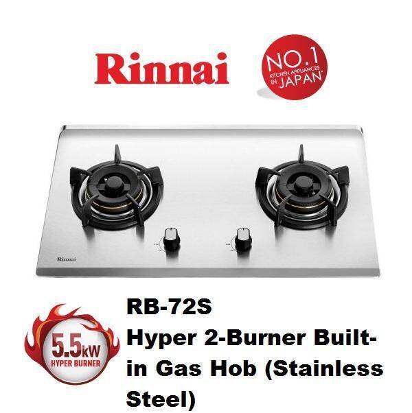 Rinnai Built-In Gas Hob 5.5KW RB-72S | Lazada