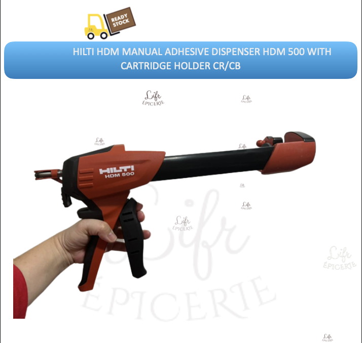 HILTI HDM MANUAL ADHESIVE DISPENSER HDM 500 WITH CARTRIDGE HOLDER CR/CB ...