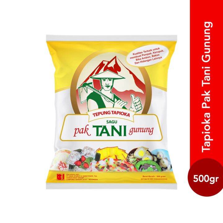 Tepung Tapioka Cap Pak Tani Gunung 500gr – Tepung Kanji Tani | Lazada ...