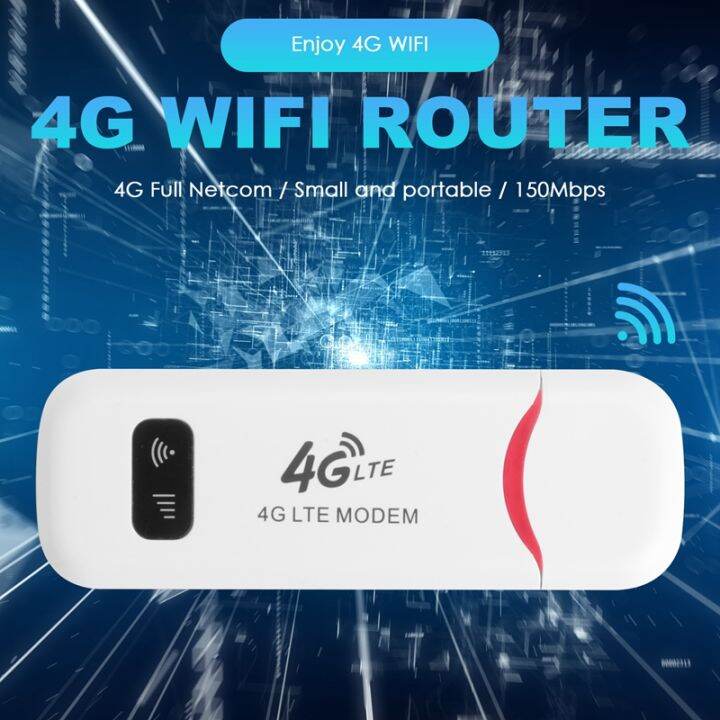 Wireless Router 4G Portable WiFi USB Modem 150Mbps USB Dongle with SIM Card Slot Car WiFi ...