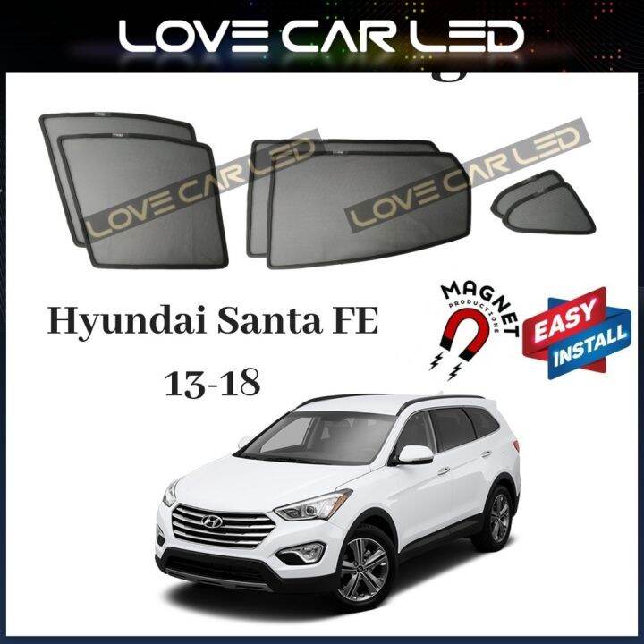 HYUNDAI SANTA FE 2013-2018 6WINDOW MAGNETIC SUNSHADE | Lazada
