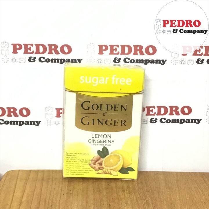 Sunny ville golden ginger permen LEMON sugar free 45 gram - candy ...