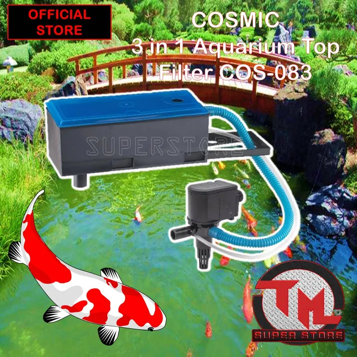 COSMIC 3 in 1 Aquarium Top Filter COS-083 • Tm ss | Lazada PH