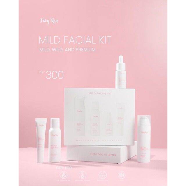 FAIRYSKIN MILD FACIAL KIT with Freebies | Lazada PH