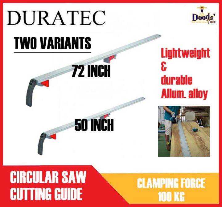 DURATEC CIRCULAR SAW CUTTING GUIDE TWO VARIANTS: 72 INCHES AND 50 ...