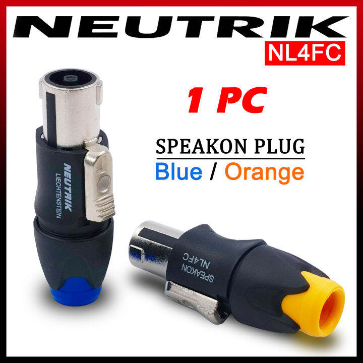 Neutrik Speakon NL4FC 4 pole speakon cable connector, chuck type strain ...