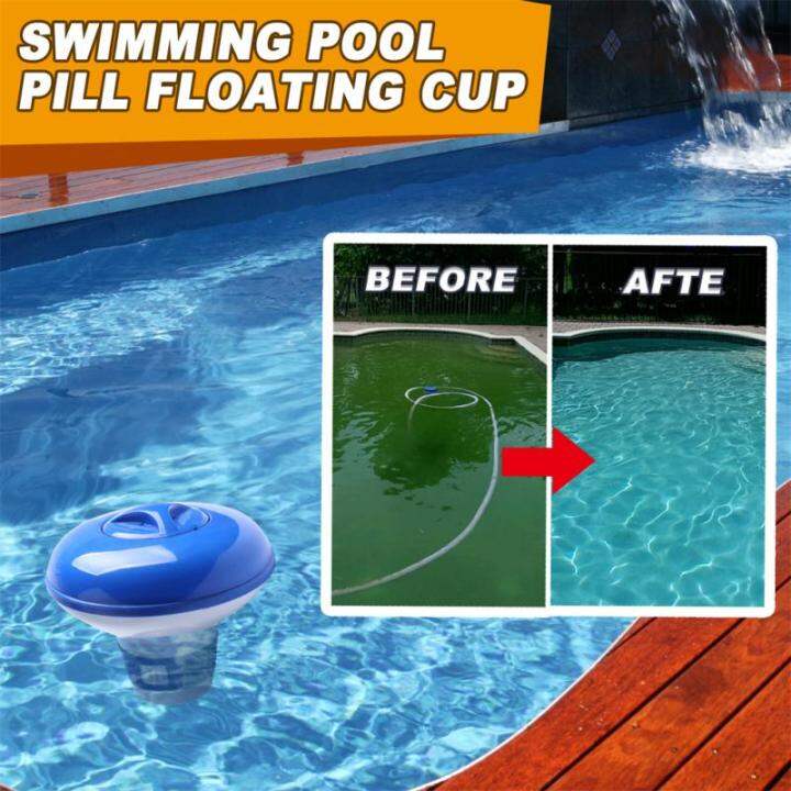 Swimming Pool Floating Dispenser Chemical Floater Chlorine Bromine ...