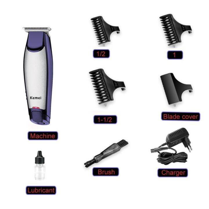Rechargeable Kemei KM-5021 hair trimmer hair clipper wireless razor ...