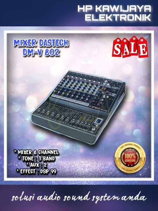 MIXER DASTECH 8 CHANNEL DM-V 802 mixer dastech 8ch dm-v 802 | Lazada ...