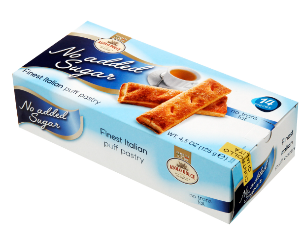 Asolo Dolce Finest Italian Puff Pastry Sticks No Sugar Added -125g ...