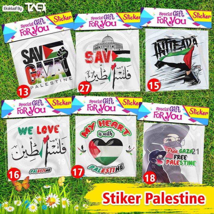 Sticker Palestine/Palestina PALESTINE FLAG/ Bendera Palestine | Lazada ...